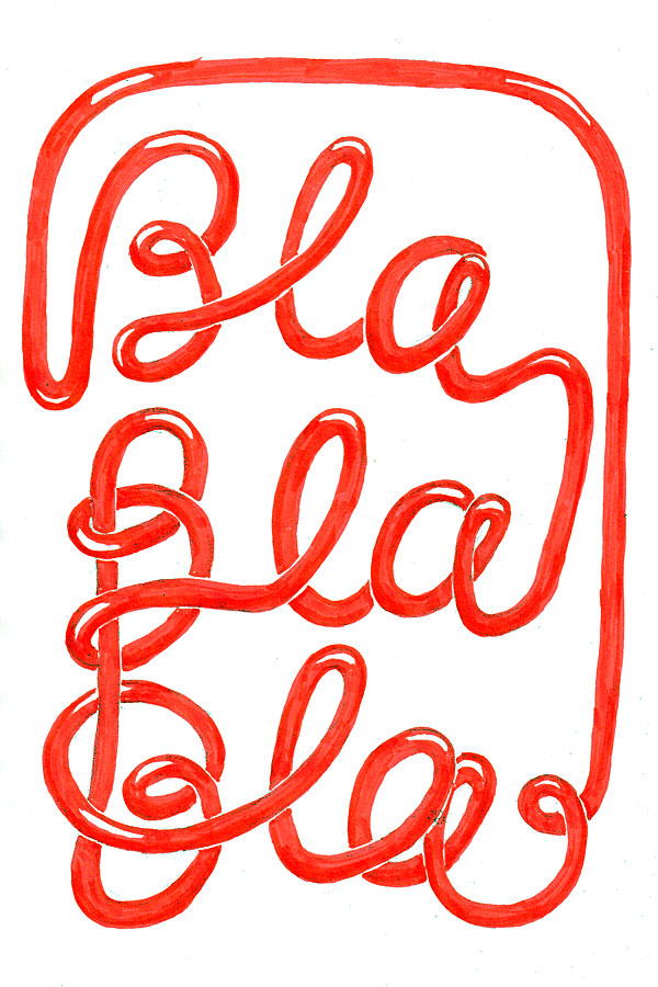 Blablabla Typography - Tonicprints